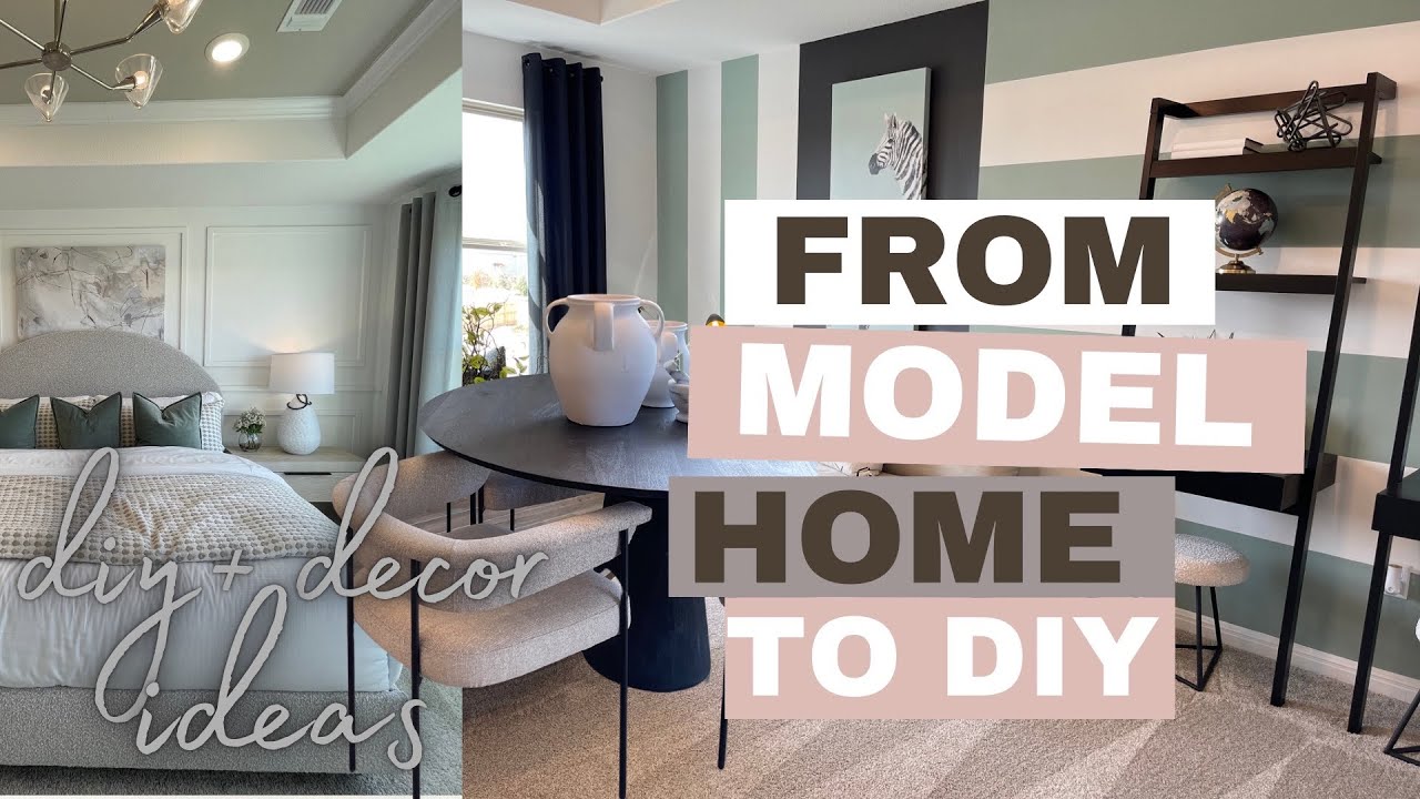 A Model Home Walk Thru w/ DIY & Home Decor Ideas - YouTube
