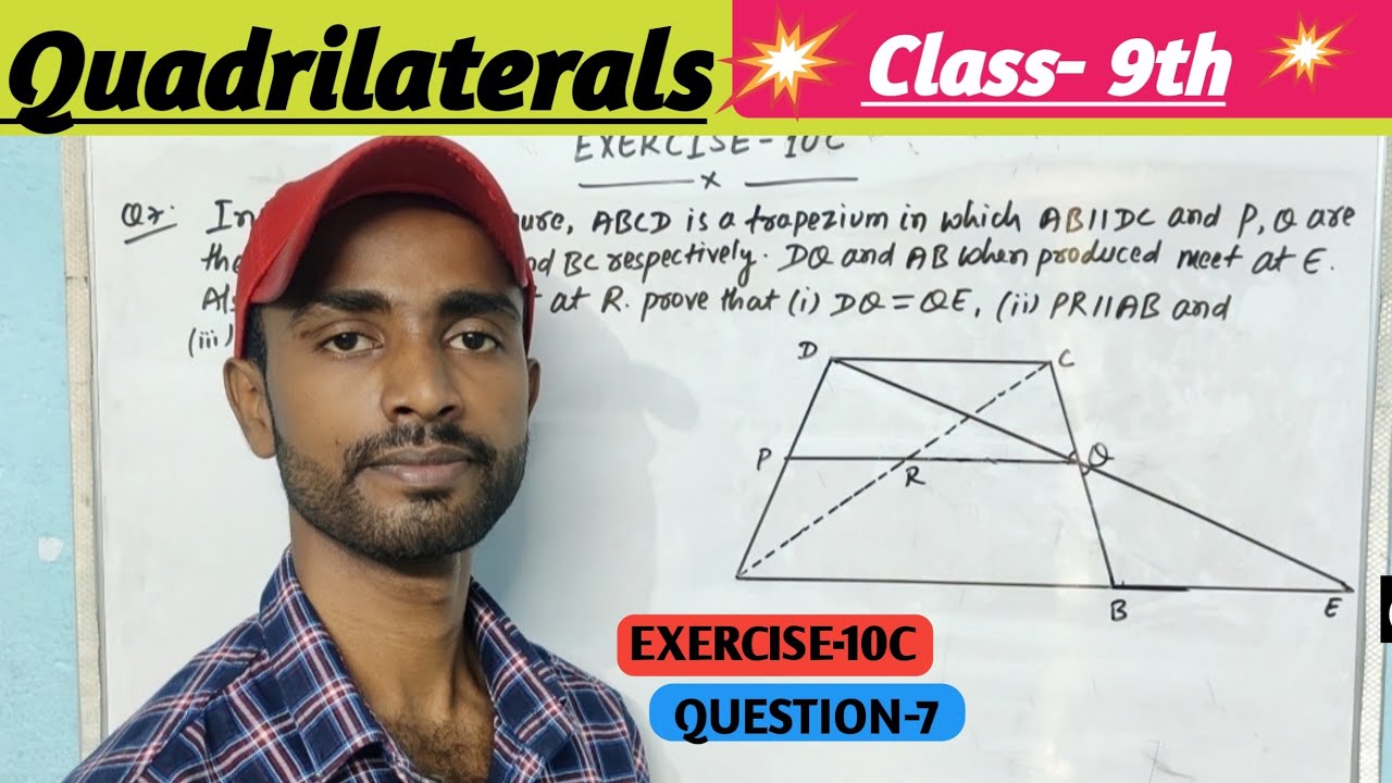 CHAPTER-10|Quadrilateral|Question-7|Exercise-10C| Class-9th|R.S ...