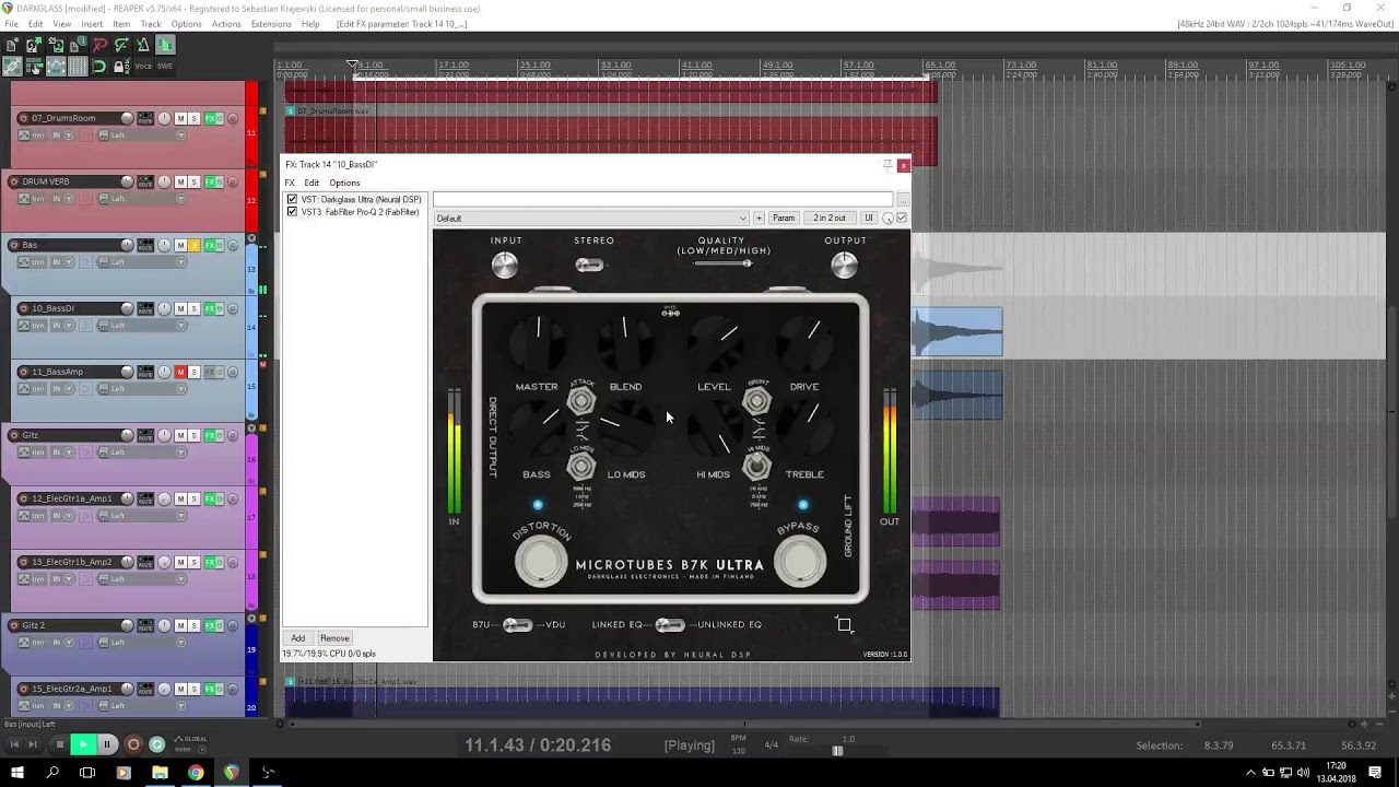 Darkglass Ultra Plugins VST Bass Test - YouTube