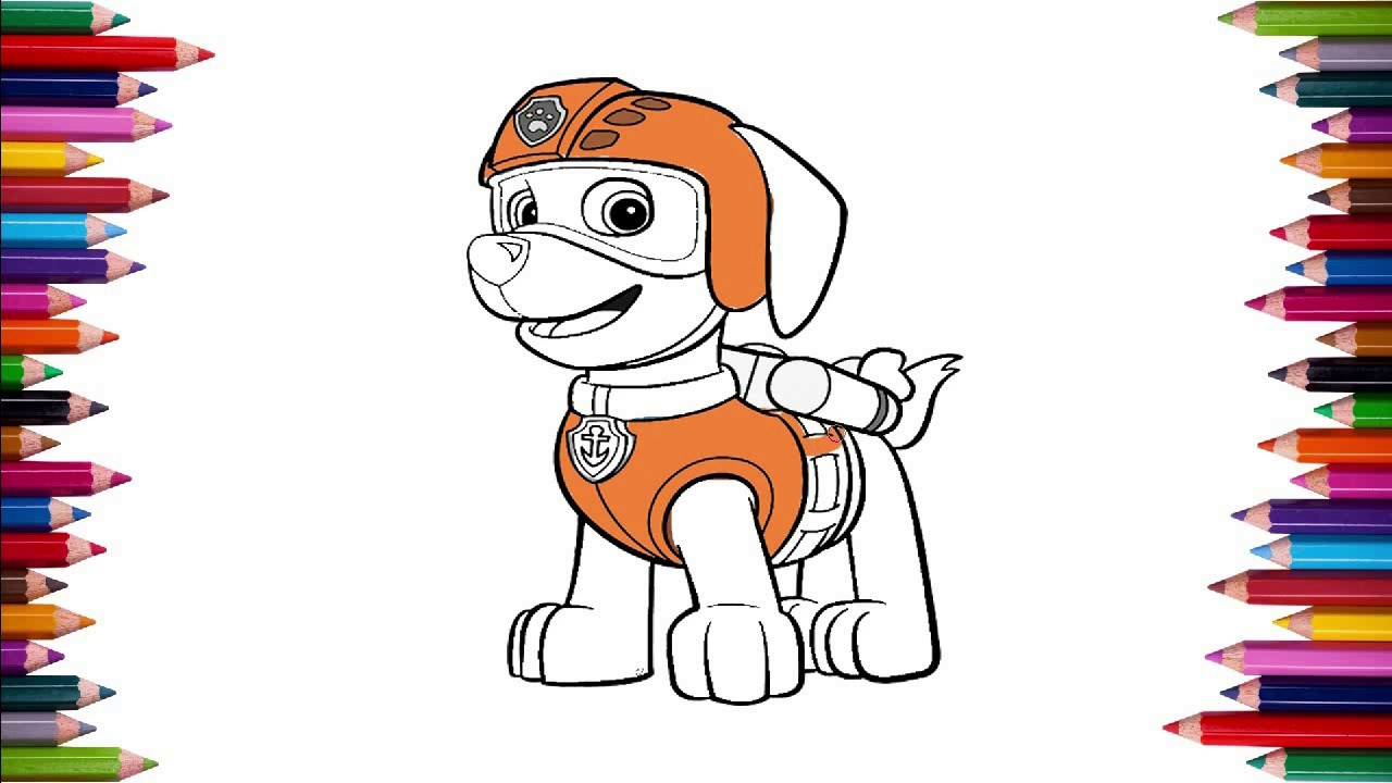 Paw Patrol Coloring Zooma (Learning Colours) - YouTube