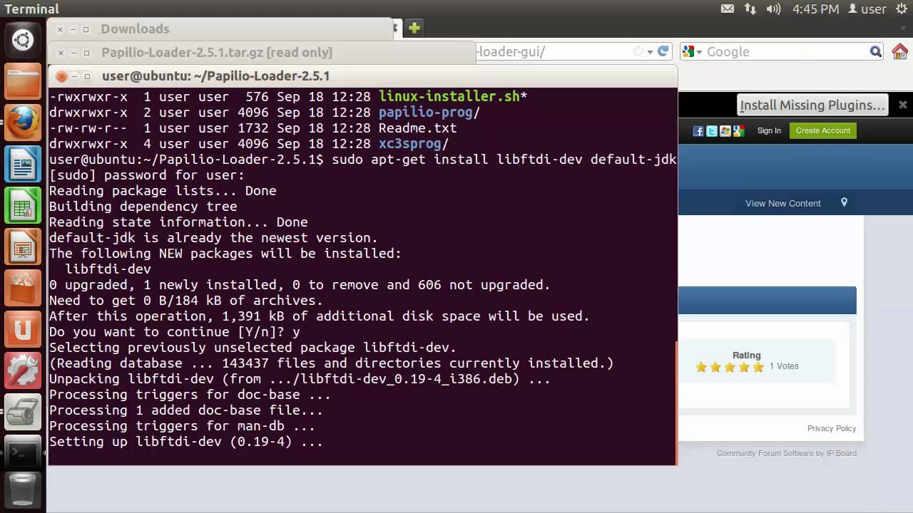 HowTo: Papilio Loader GUI on Linux - YouTube