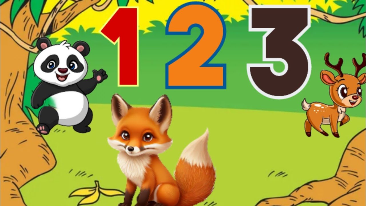 One, two, three counting with wild animals@Ronukitv //123 numbers// 1 ...