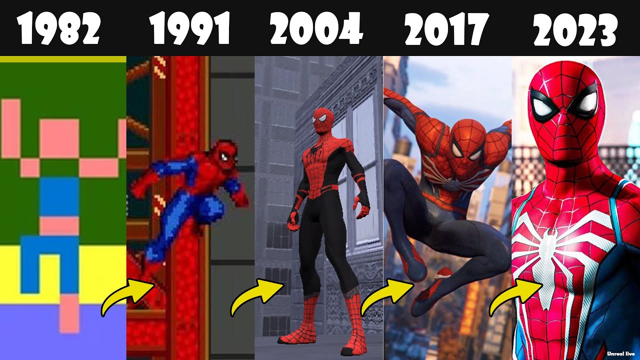 Evolution of Spider-Man Games (1982-2023) | #spiderman - YouTube