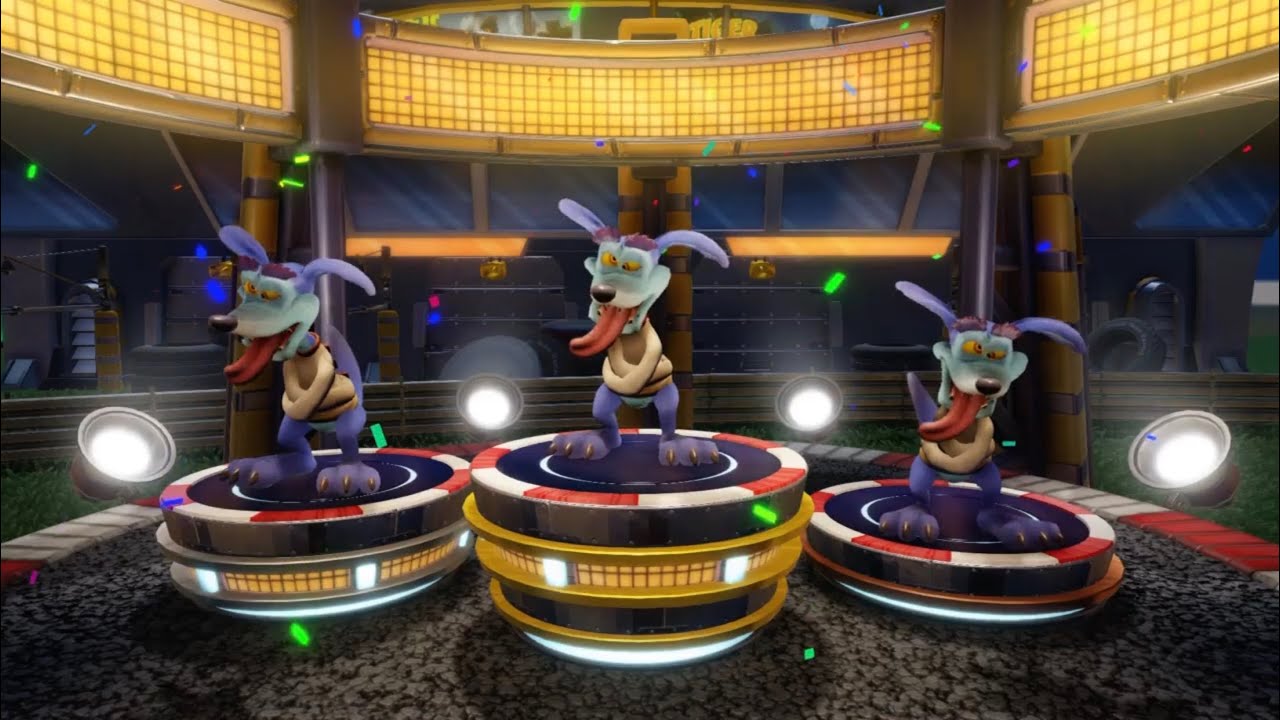 Triple Ripper Roo Winning Podium. (Crash Nitro Fueled) - YouTube