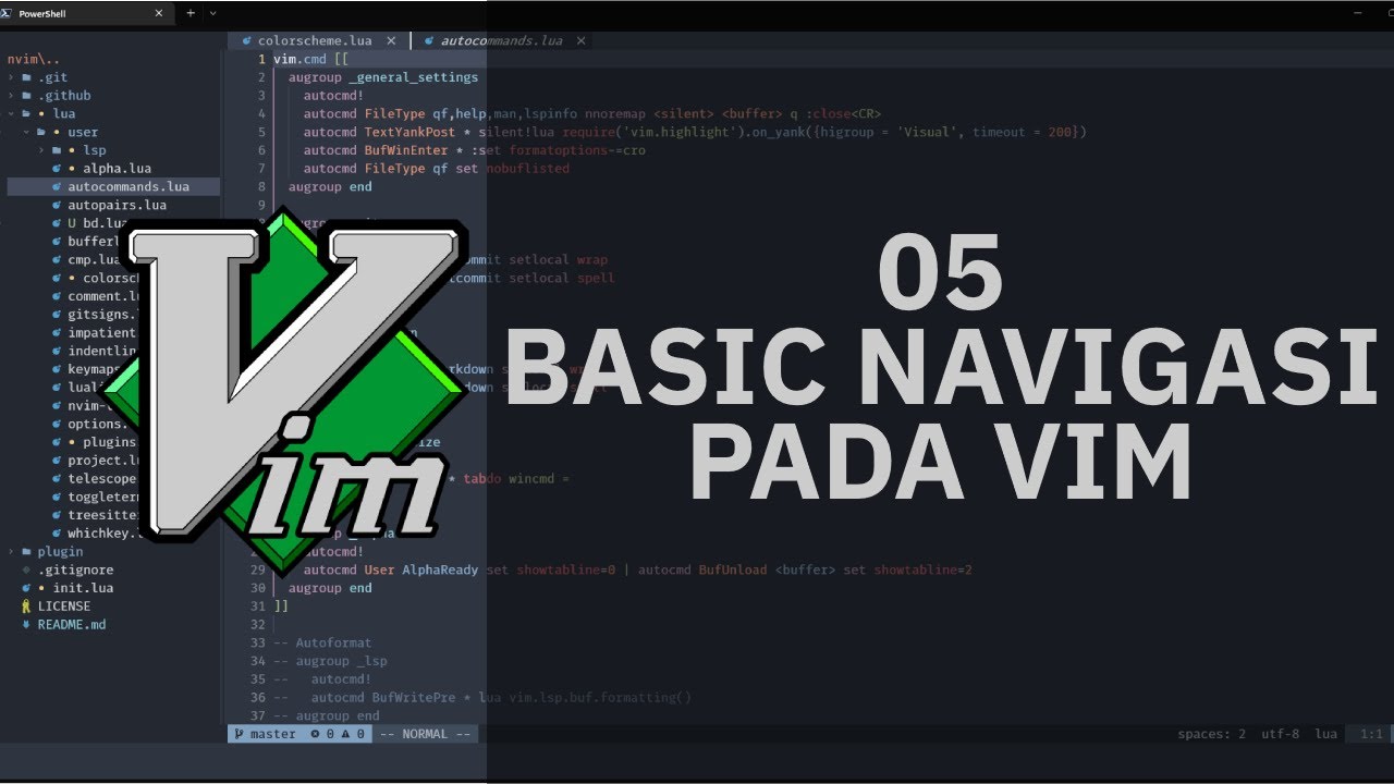 VIM TUTORIAL 05 BASIC NAVIGASI PADA VIM - YouTube