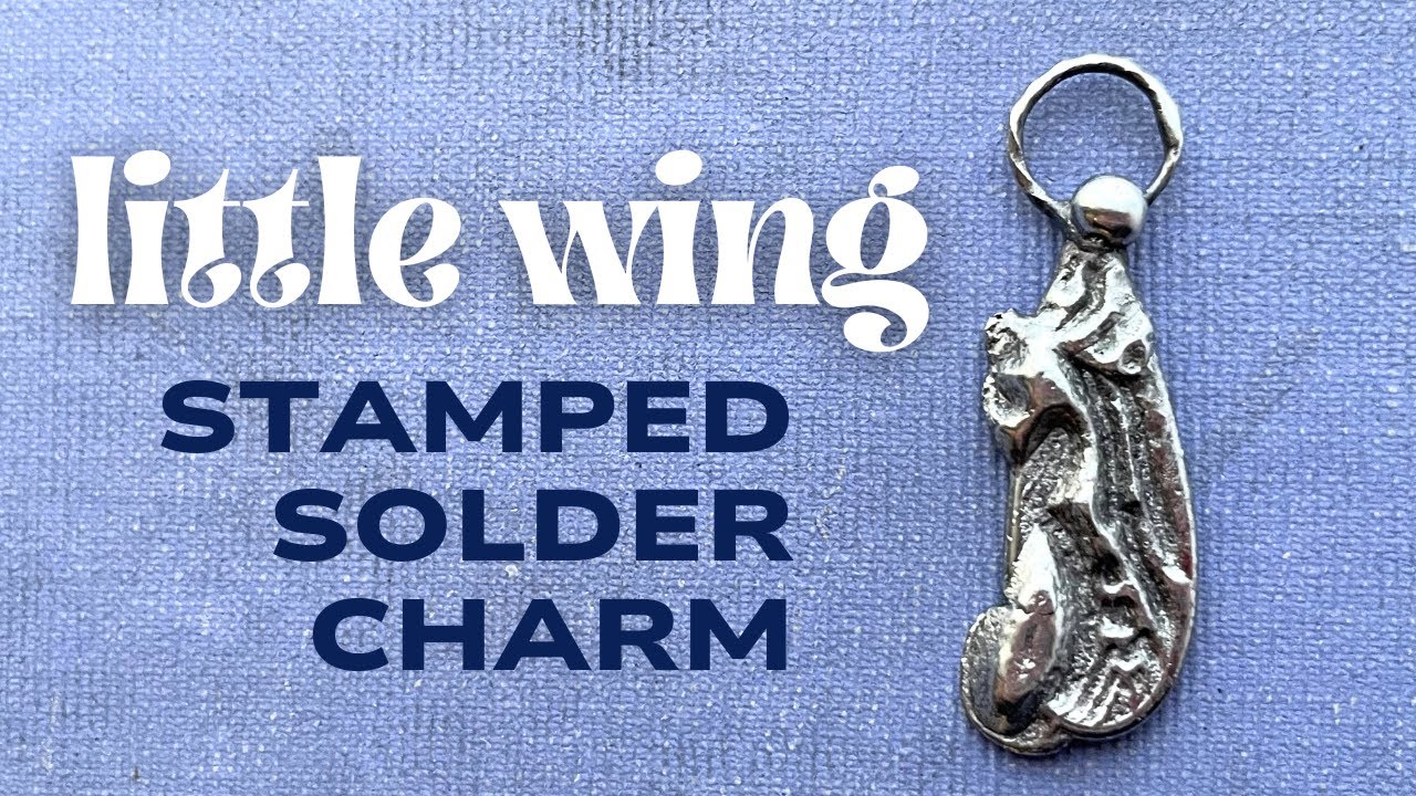 Little wing soft soldered charm - jewelry making - YouTube