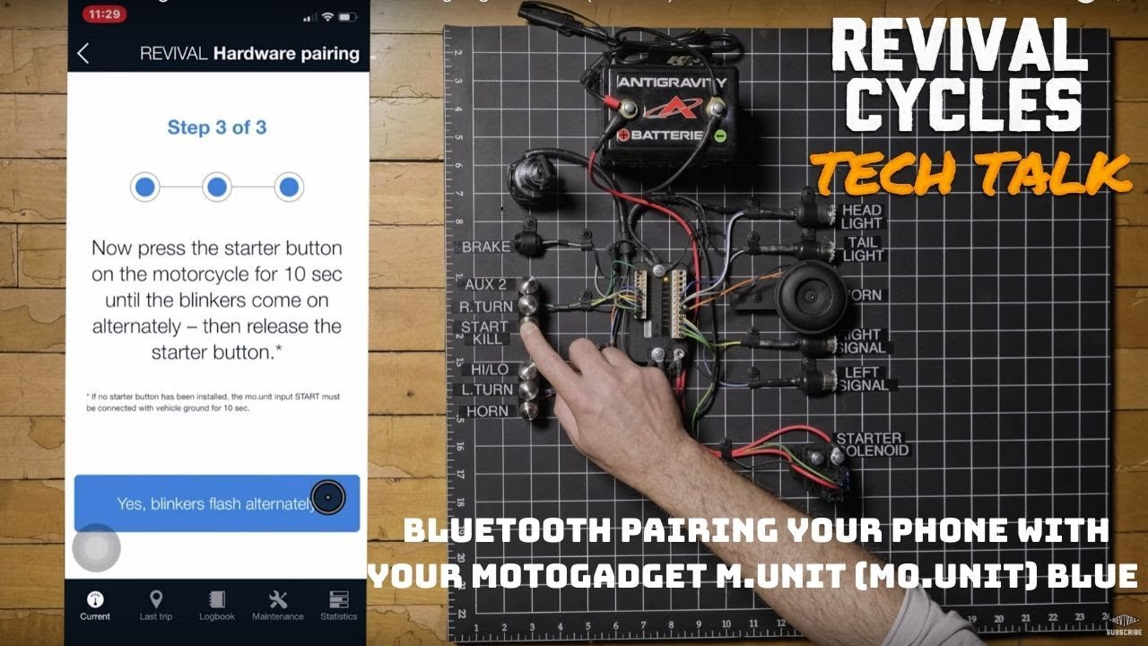 Bluetooth Pairing Your Phone with Your Motogadget m.Unit (mo.Unit) Blue ...