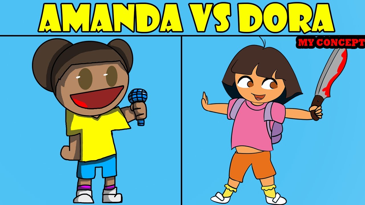 Friday Night Funkin' VS Dora the Explorer VS Amanda the Adventurer ...