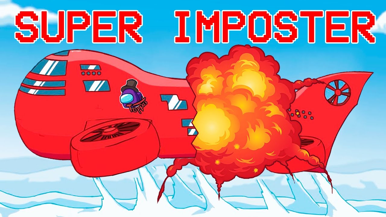 AMONG US with 1 MILLION PLAYERS, but SUPER IMPOSTER on AIRSHIP MAP ...