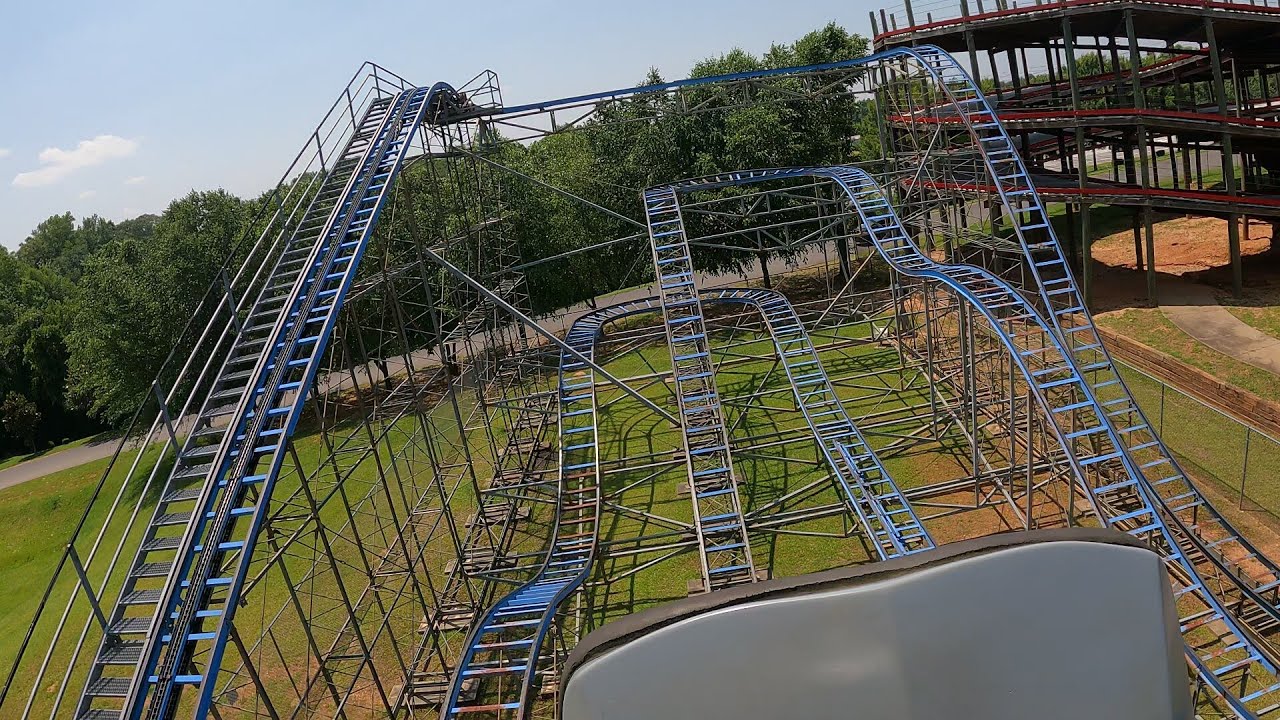 Hurricane Coaster Back Row POV - 2023 - 60fps - Fun Spot America ...