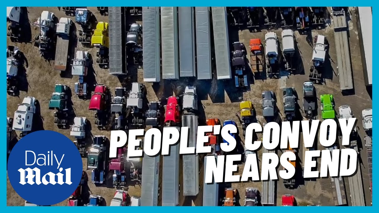 People's Convoy: Truckers across Ohio and as they arrive in Maryland ...