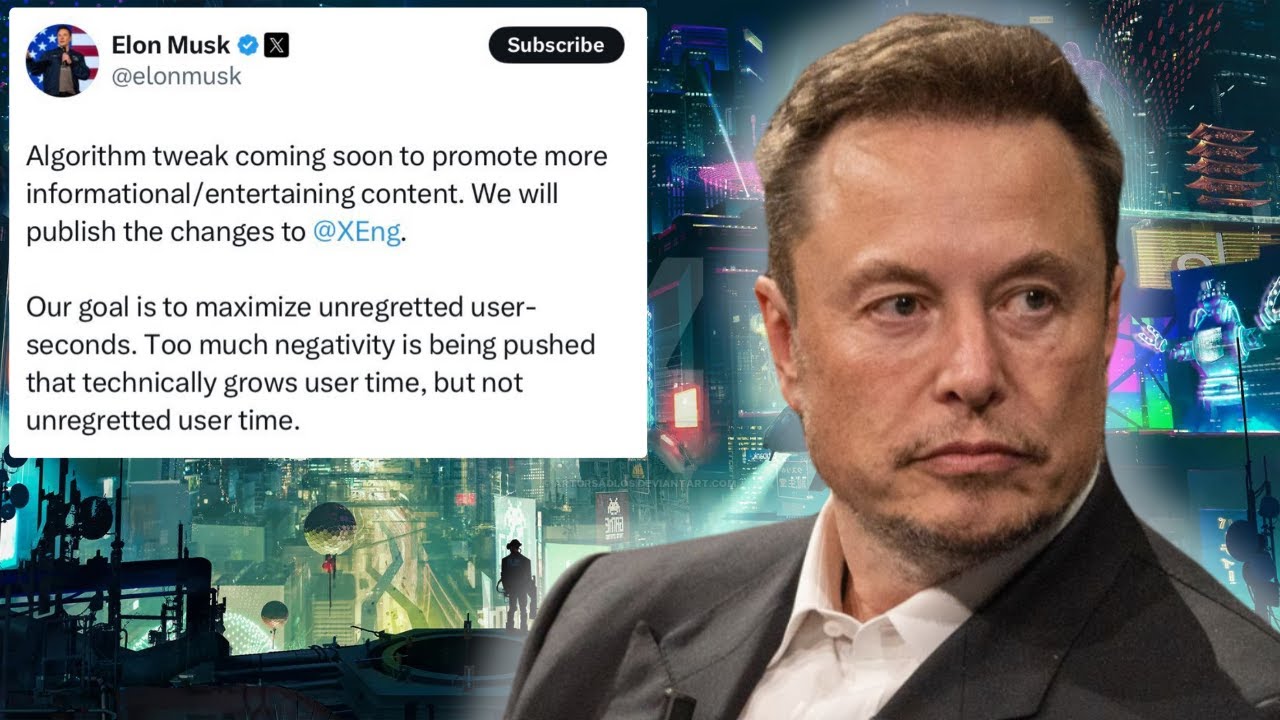 Bad Sign? Elon changing X algorithm after visa debate - YouTube