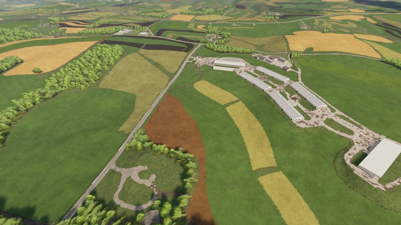 NEW MOD MAP - WESTBY WI 4X: FARMING SIMULATOR 22 *FLY OVER* - YouTube