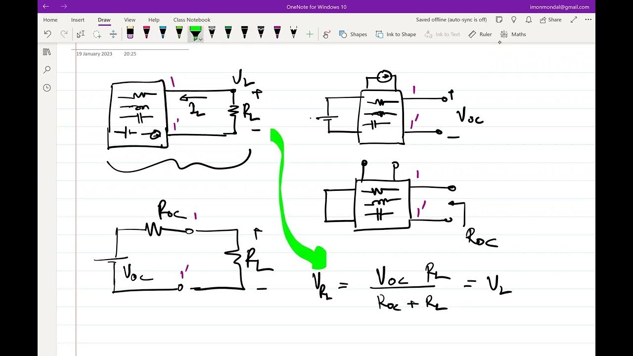 Lecture 7: Network theory; Thevenin's theorem, source substitution, Tellegen's theorem - YouTube