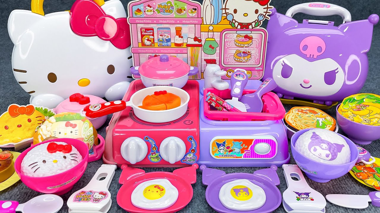 Satisfying with Unboxing Hello Kitty Kitchen Playset Sanrio Kuromi ...