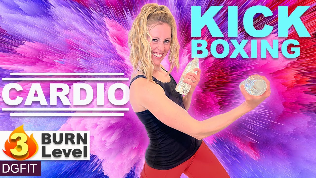 DGFIT CARDIO KICKBOXING | BURN LEVEL 3 - YouTube
