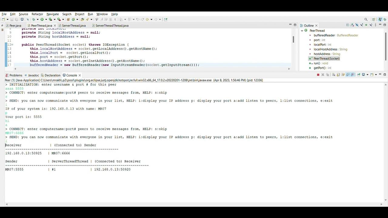 P2P Chat Application - YouTube