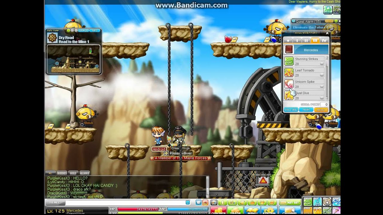 [Maplestory] Mercedes Skills All - YouTube