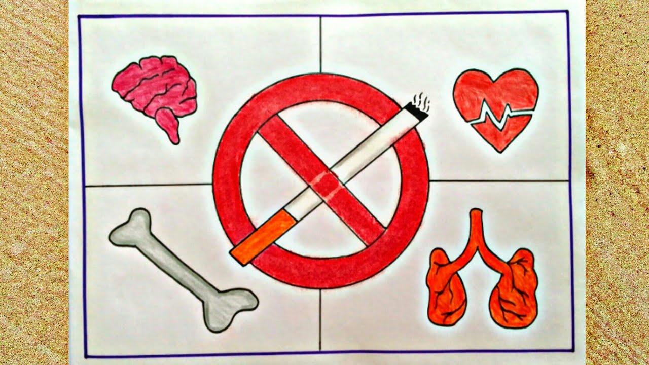World No Tobacco Day Drawing / World No Tobacco Day Poster Drawing / No ...