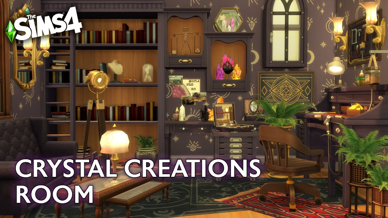 Crystal Creations Themed Room | The Sims 4 Stop Motion Speed Build | No ...