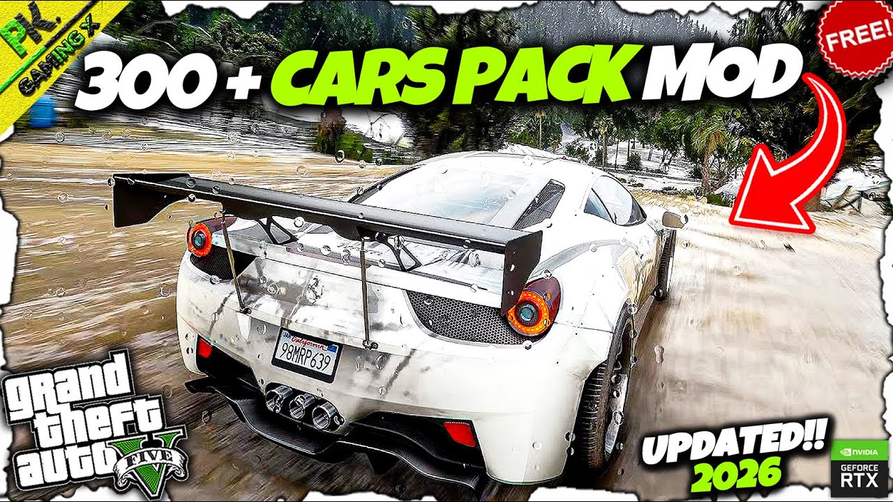 How to Install * 300 + Real Life Cars* in GTA 5 || Replace ALL CARS ...