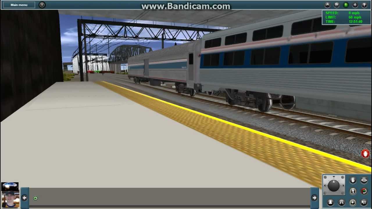 Trainz: Amtrak Silver Star #91 Arrives at Newark, NJ Penn Station - YouTube