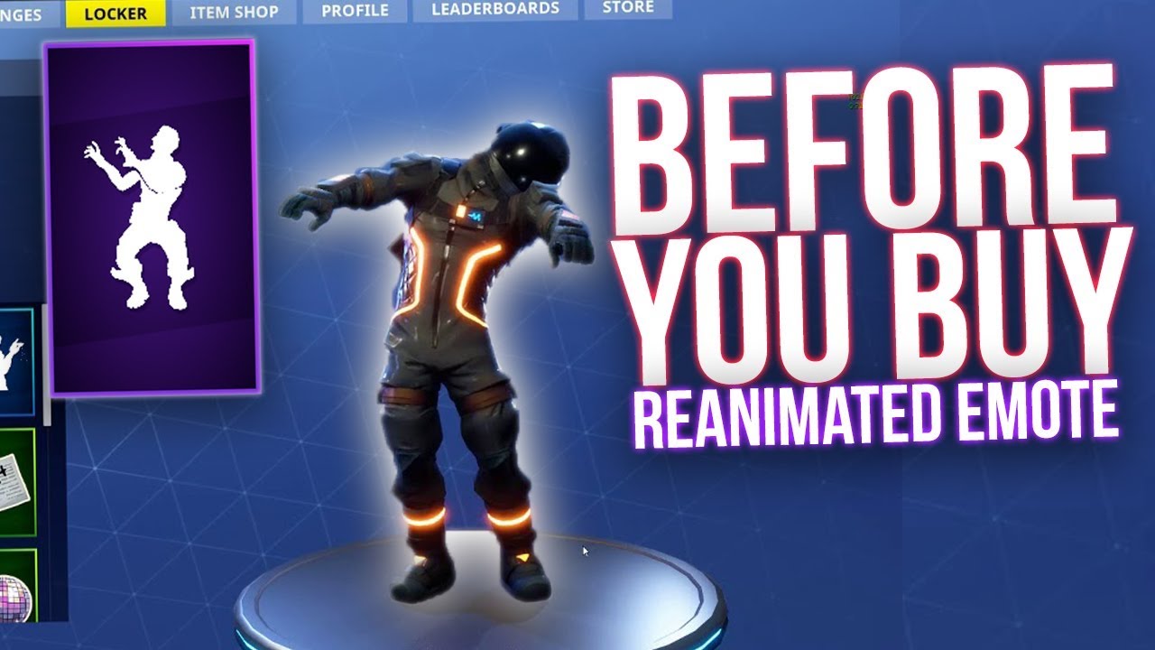 Fortnite Reanimated Emote BEFORE YOU BUY - Is it worth it? Reanimated ...