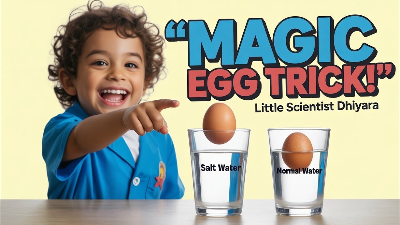 Egg Experiment: What Happens in Salt Water? | Science for Kids with ...