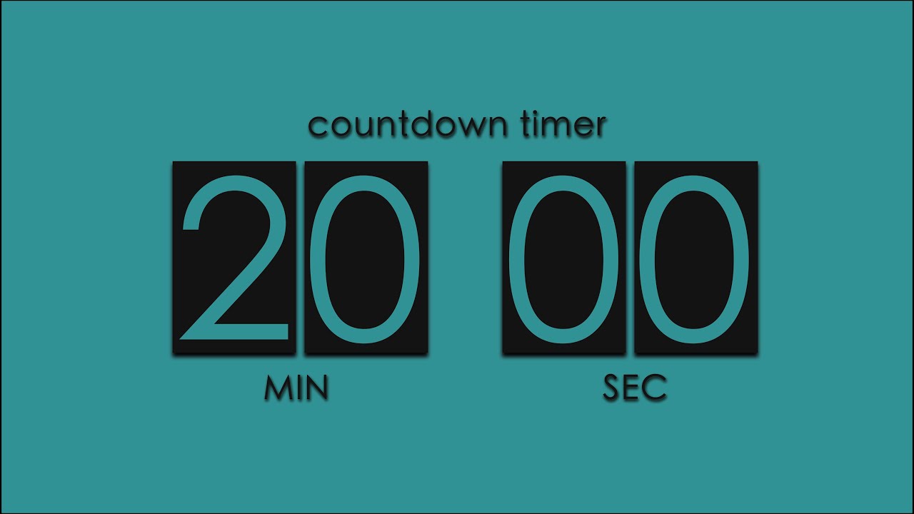 Countdown 20 Minute-Timer - YouTube