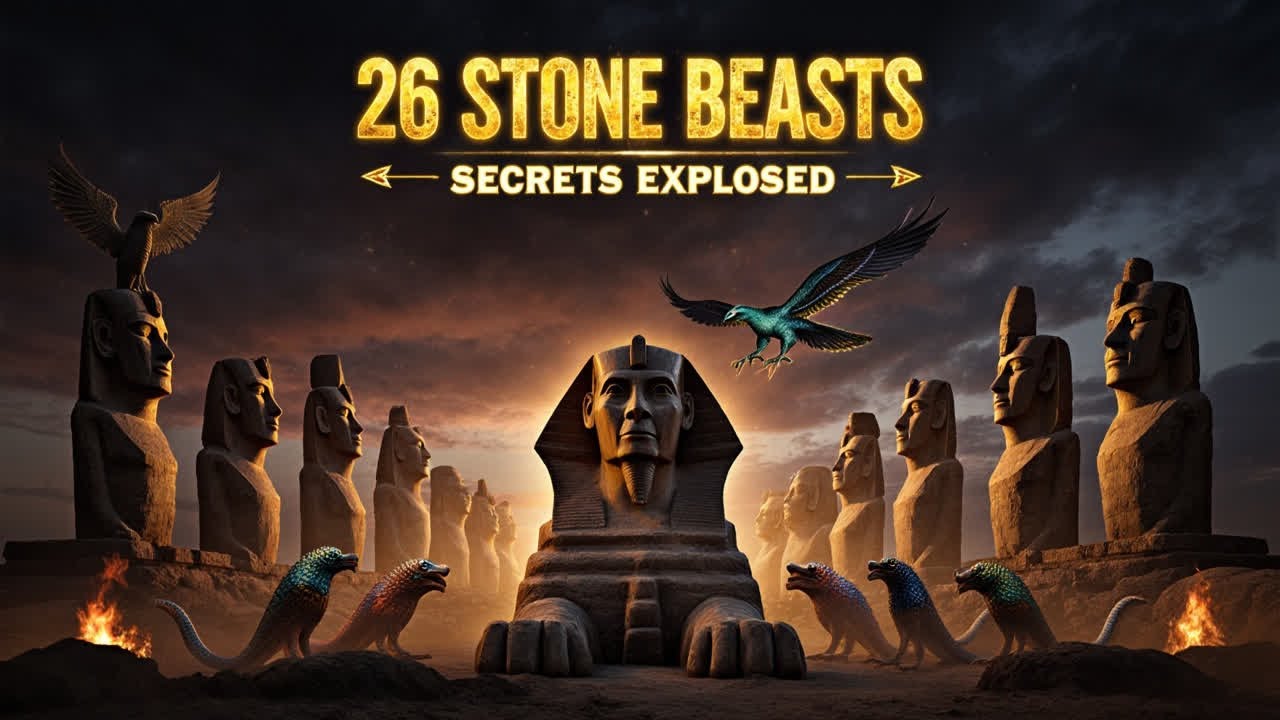 26 Stone Beasts of the Ancients: The SECRET CODE of Lost Worlds - YouTube