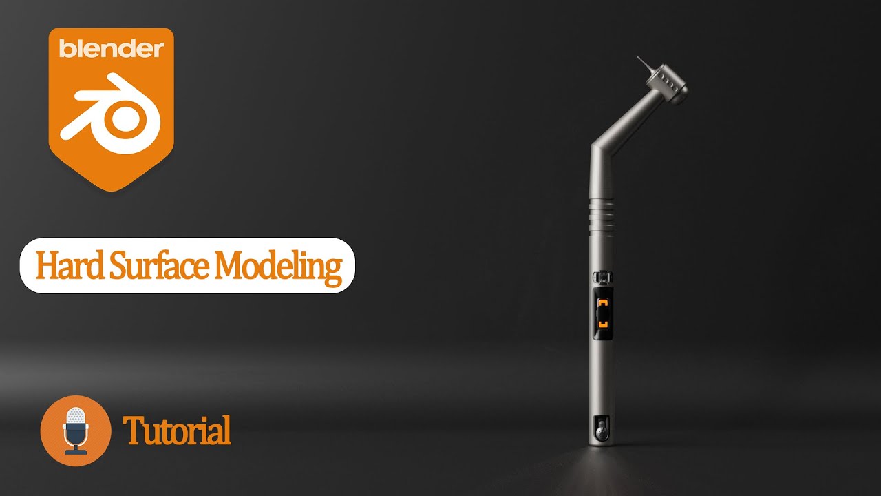 Learn Hard Surface Modeling: Modeling a Dental Drill in Blender - YouTube