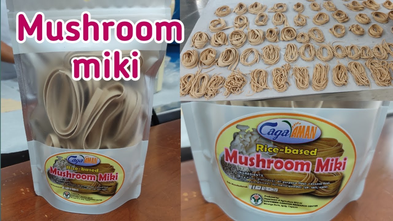 Paano gumawa ng Mushroom Miki | step by step process - YouTube