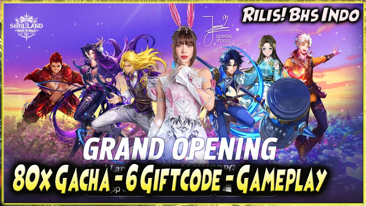 RILIS INDO! 80x GACHA - 6 GIFTCODE - GAMEPLAY 🔥 SOUL LAND NEW WORLD ...