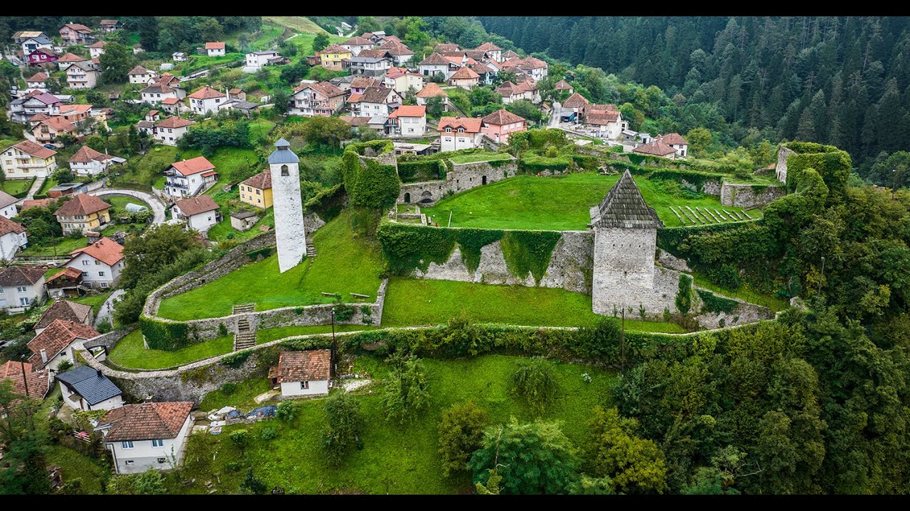 Stari grad Maglaj iz zraka - Dron.ba za N1 - YouTube