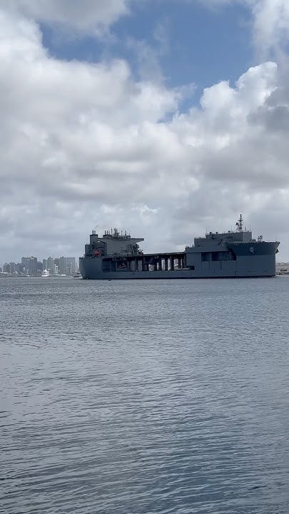 USS Robert E. Simanek ESB-7 & Arleigh Burke-class Aegis guided missile destroyer USS Russell DDG ...