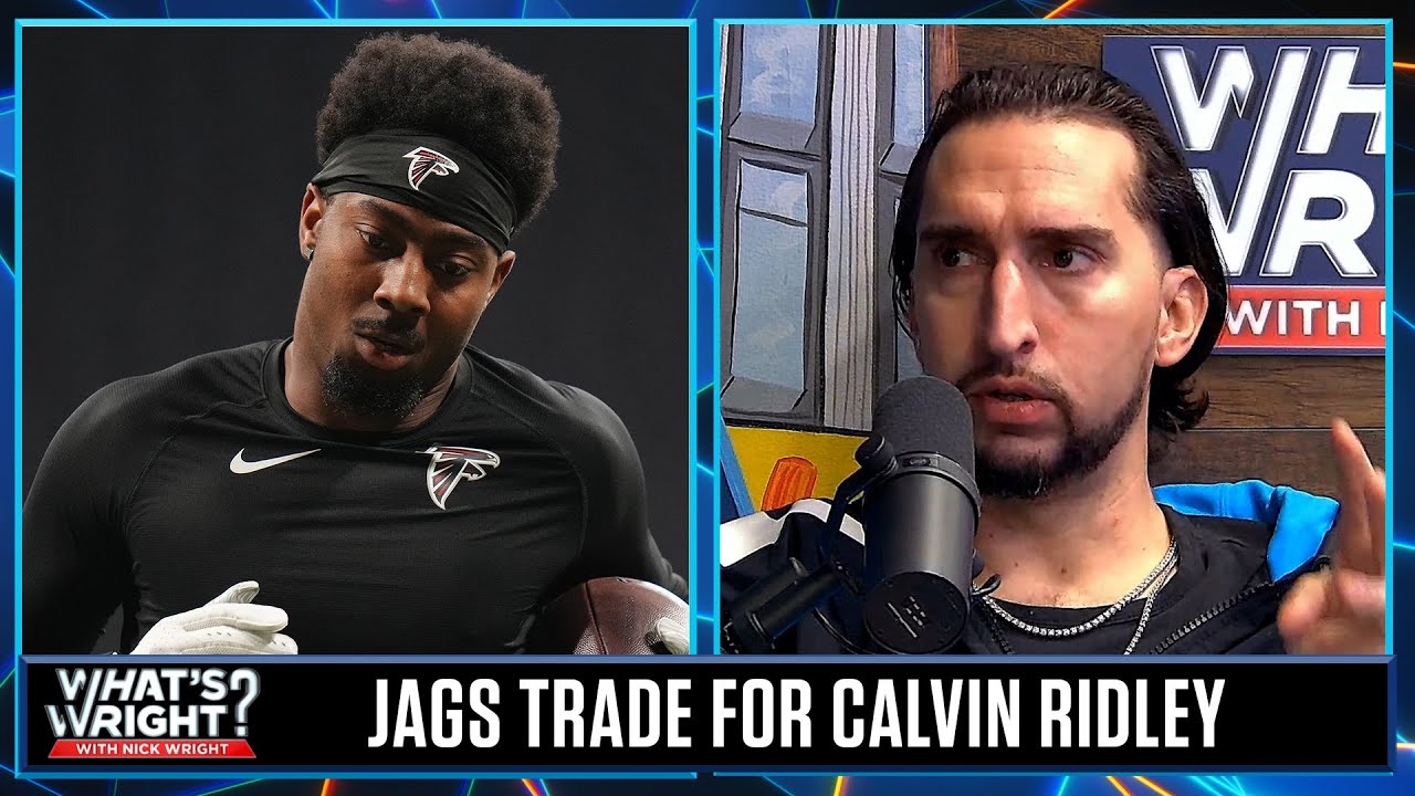 Nick reacts to Jaguars trading for suspended Falcons WR Calvin Ridley ...