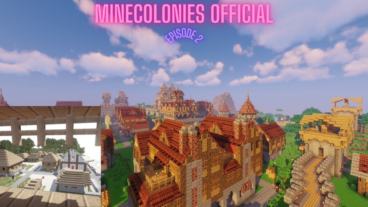Minecraft: Minecolonies Official - ep 2 THE BUILDER BEGINS - YouTube