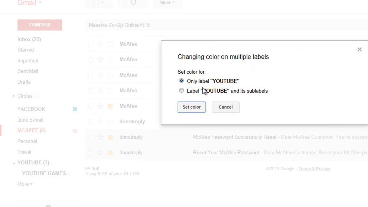 HOW TO COLOR LABELS IN GMAIL ACCOUNT YouTube HOW TO COLOR LABELS IN GMAIL ACCOUNT YouTube