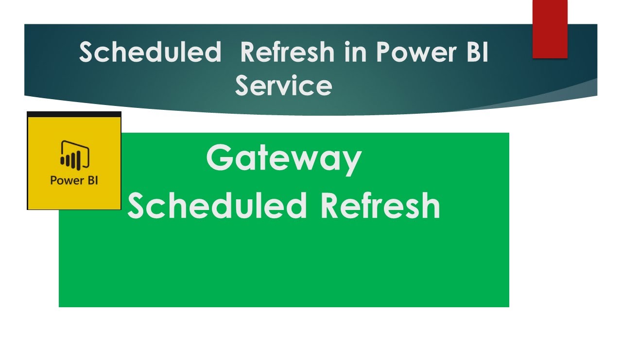 Scheduled Refresh In Power BI Service YouTube Scheduled Refresh In Power BI Service YouTube