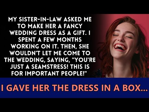My sister-in-law requested that I create an elaborate wedding dress for her as a gift, but ultimate…