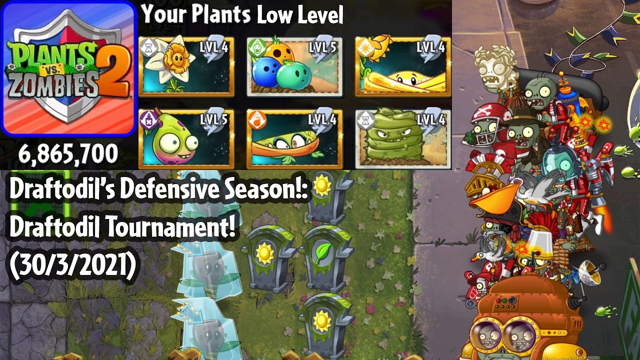 PvZ 2: Arena: Draftodil's Defensive Season!: Draftodil Tournament! (LOW ...