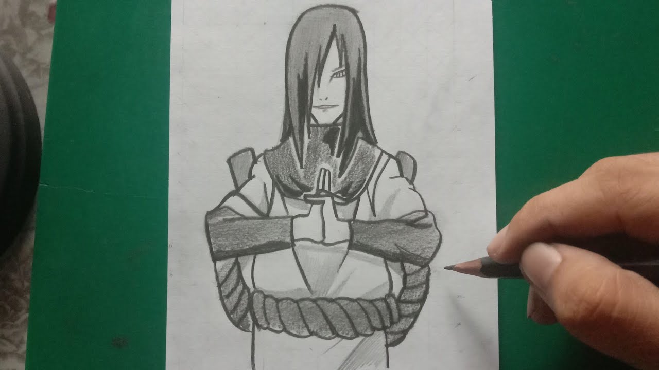 How to draw Orochimaru | Drawing Orochimaru | Naruto | Anime drawing ...