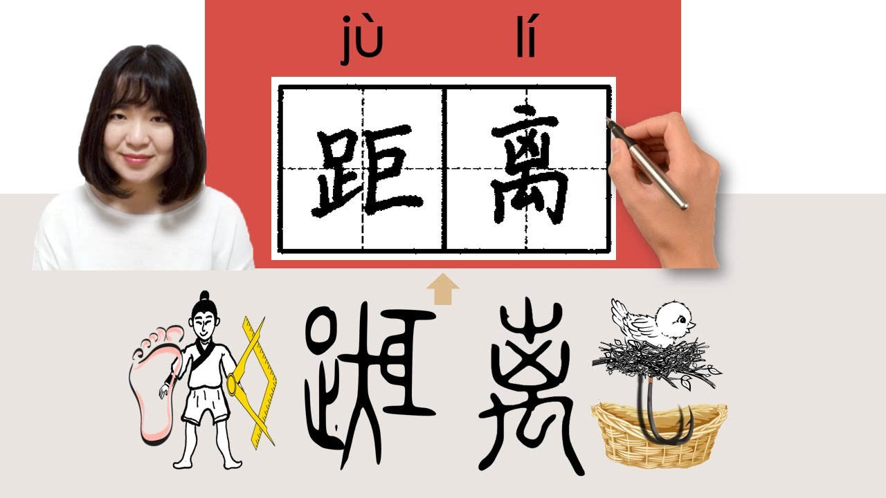 #HSK4#_距离/距離/juli_(distance)How to Pronounce/Memorize/Write Chinese ...