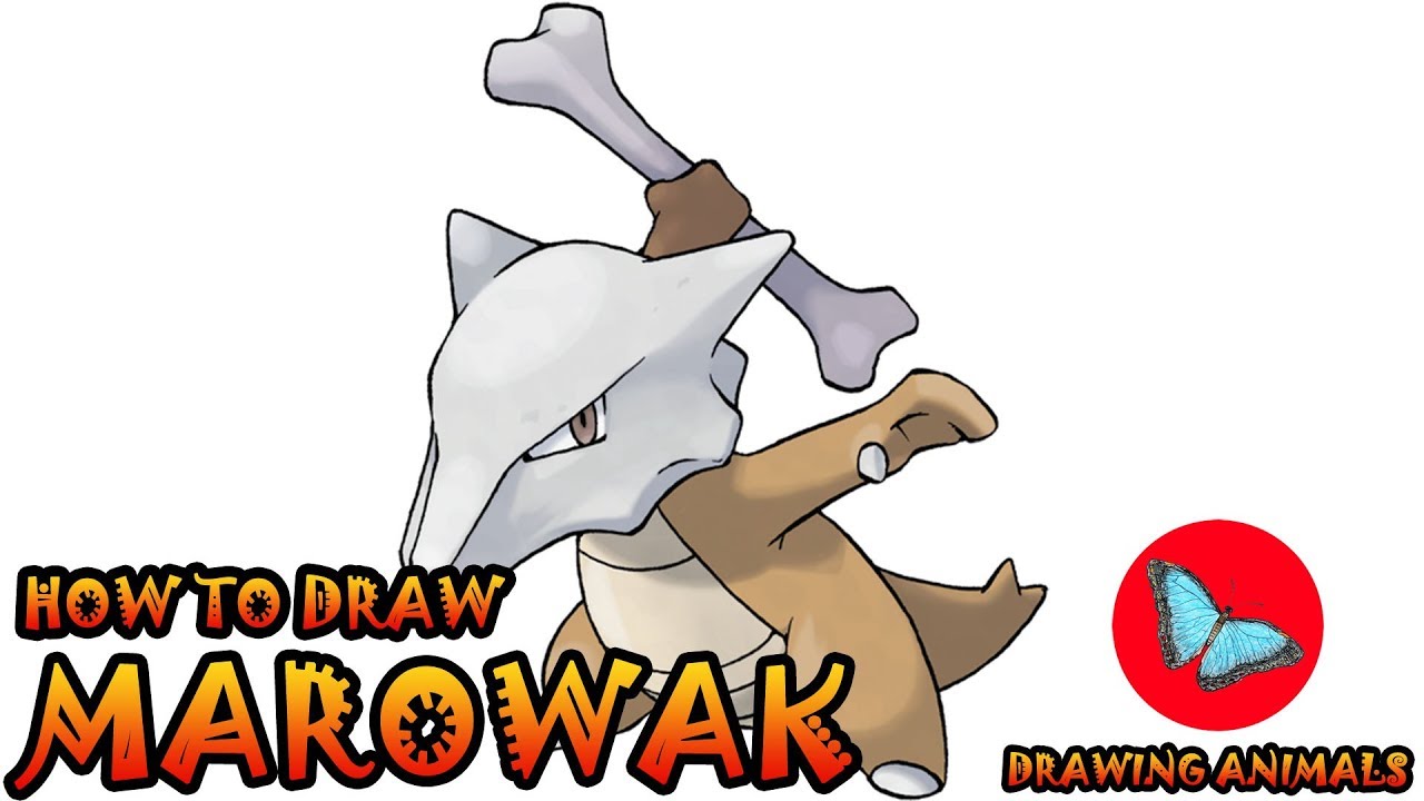 How To Draw Marowak Pokemon | Drawing Animals - YouTube