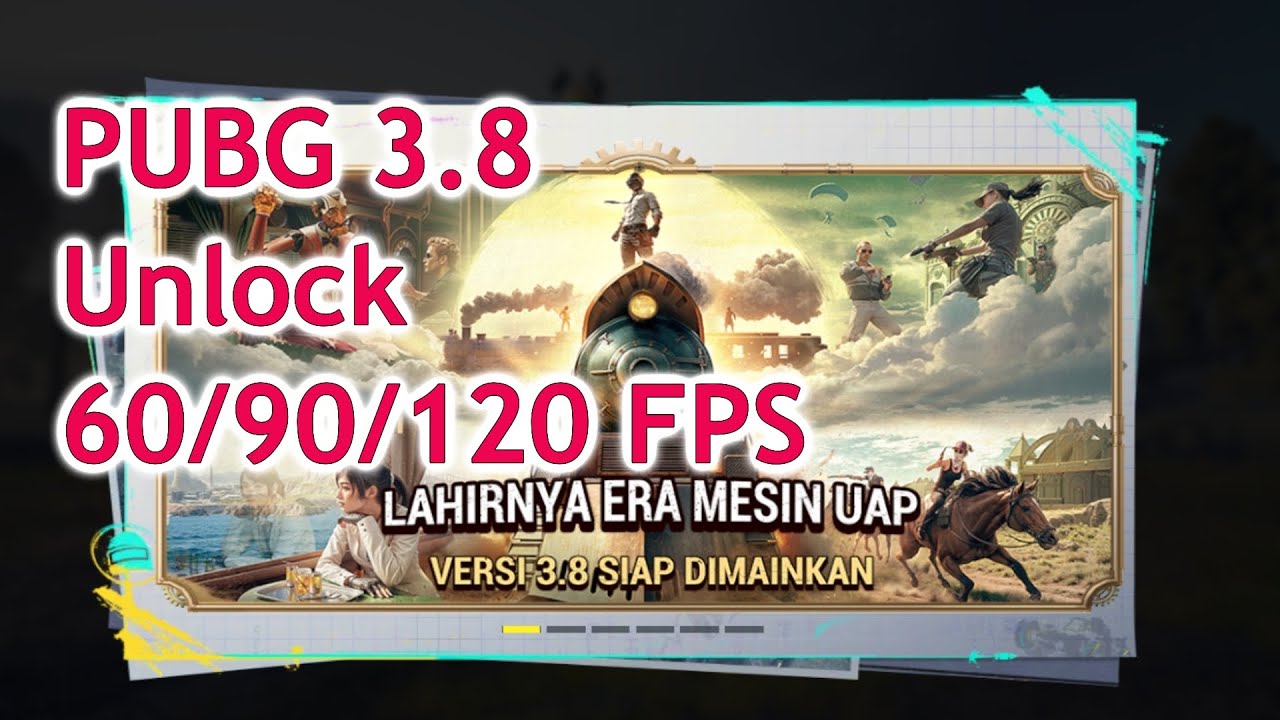 PUBG 3.8 UNLOCK 120/90/60 FPS - YouTube