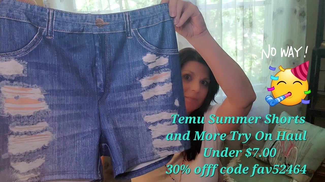 Temu Summer Try On Haul🌼Shorts and More🦋What!! Under $7.00 - YouTube