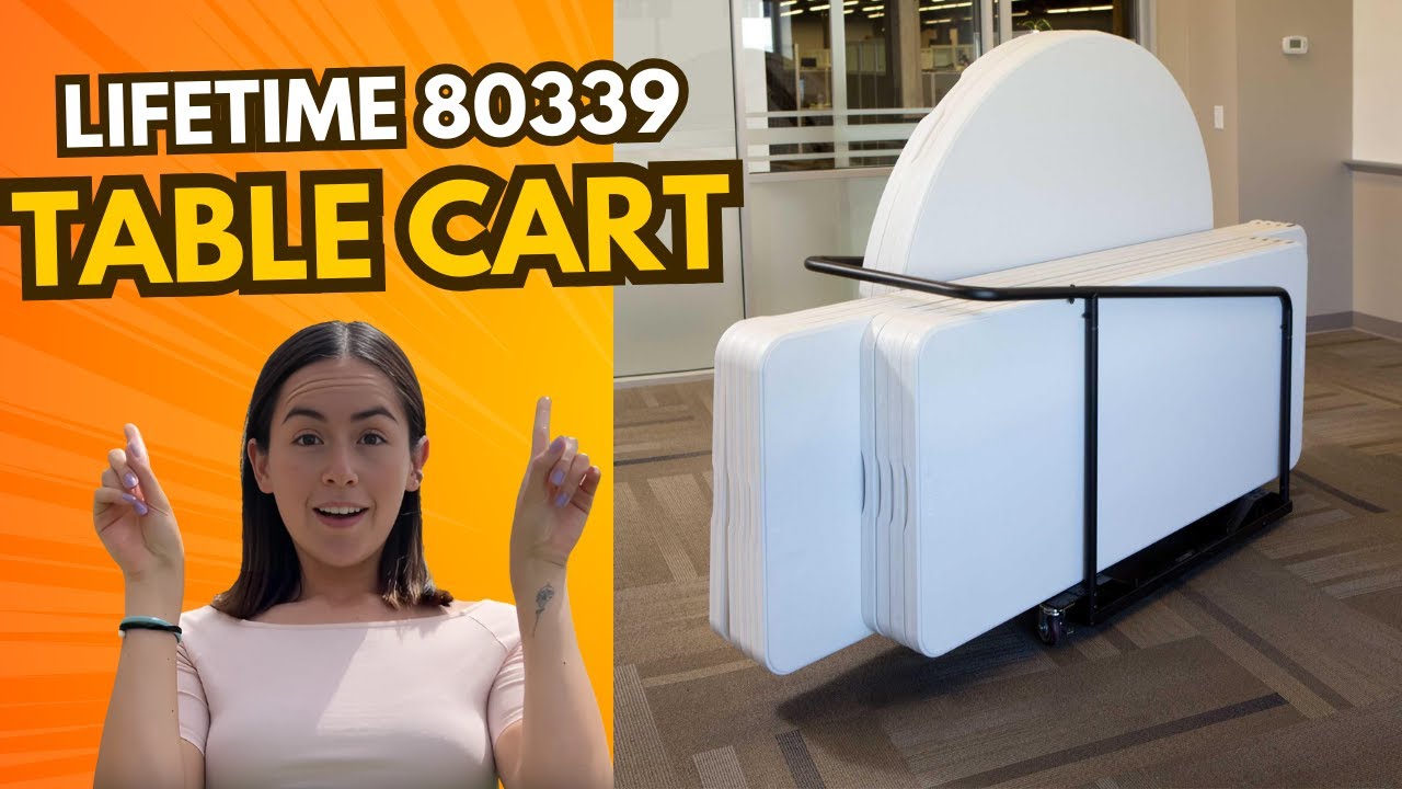 Effortless Table Transport with the Lifetime 80339 Table Cart - YouTube