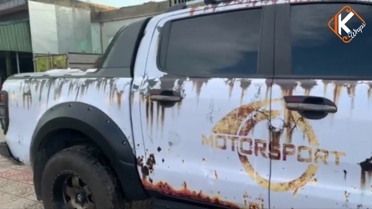 Ford Ranger rust style full wraps | TinKwraps | Tem xe Ranger - YouTube