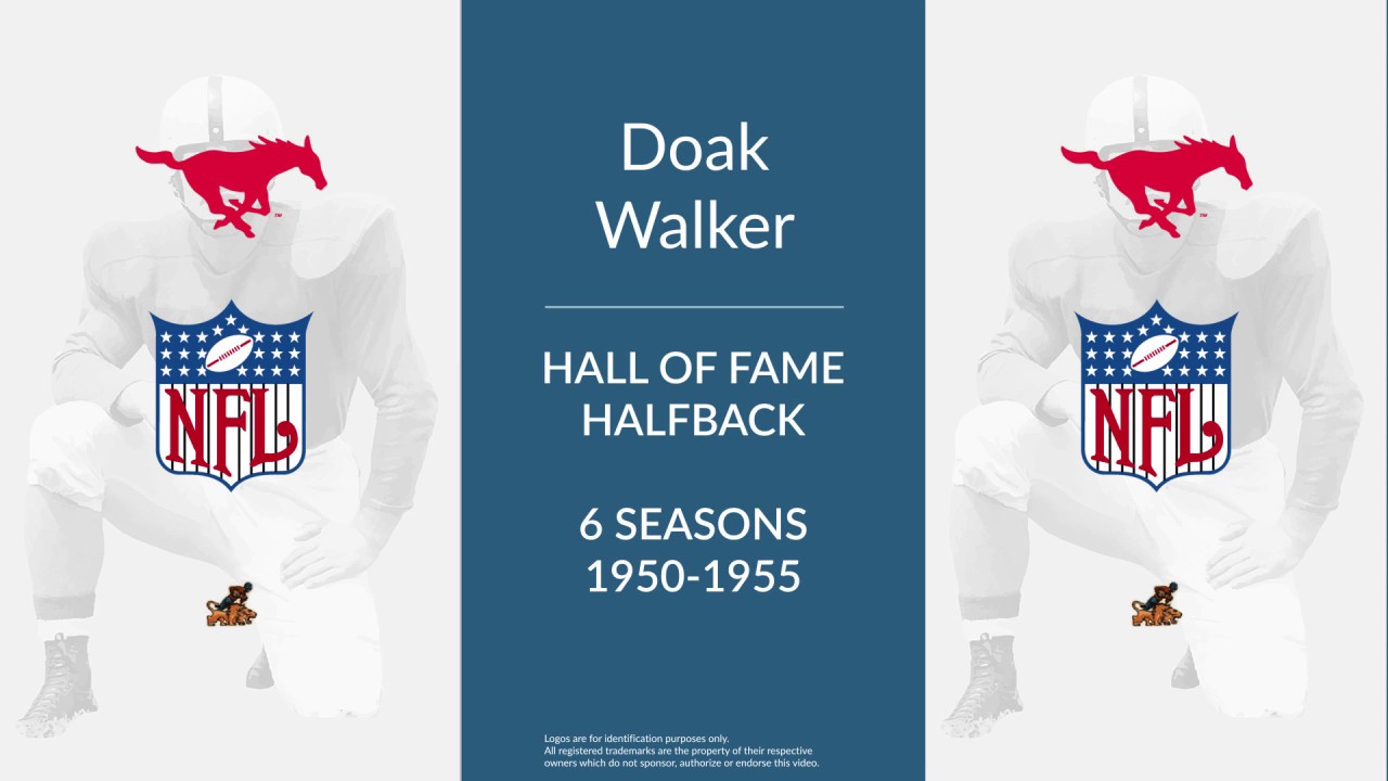 Doak Walker: Hall of Fame Football Halfback, Kicker, and Punter - YouTube