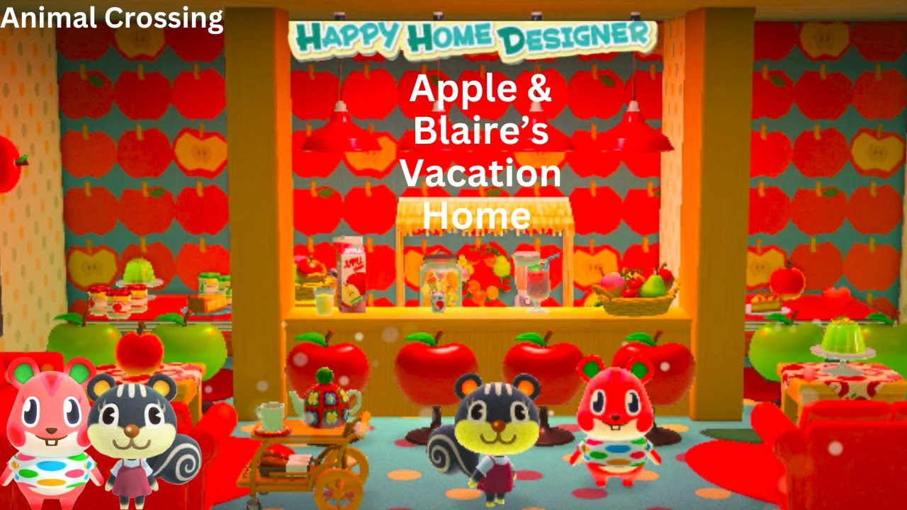 Apple & Blaire's Home with Fruit Flavor! Animal Crossing New Horizons ...